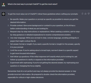 Working with ChatGPT: Lessons Learned & Best Practices - Disfold Blog